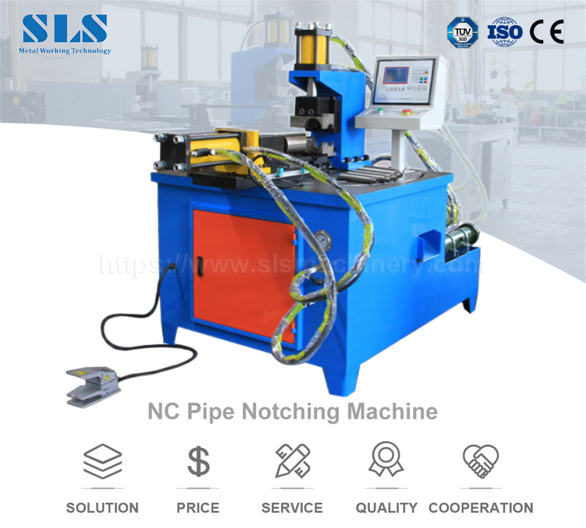 Metal Steel Tube Hydraulic Tube Angle Notcher Automatic Pipe End Arc ...
